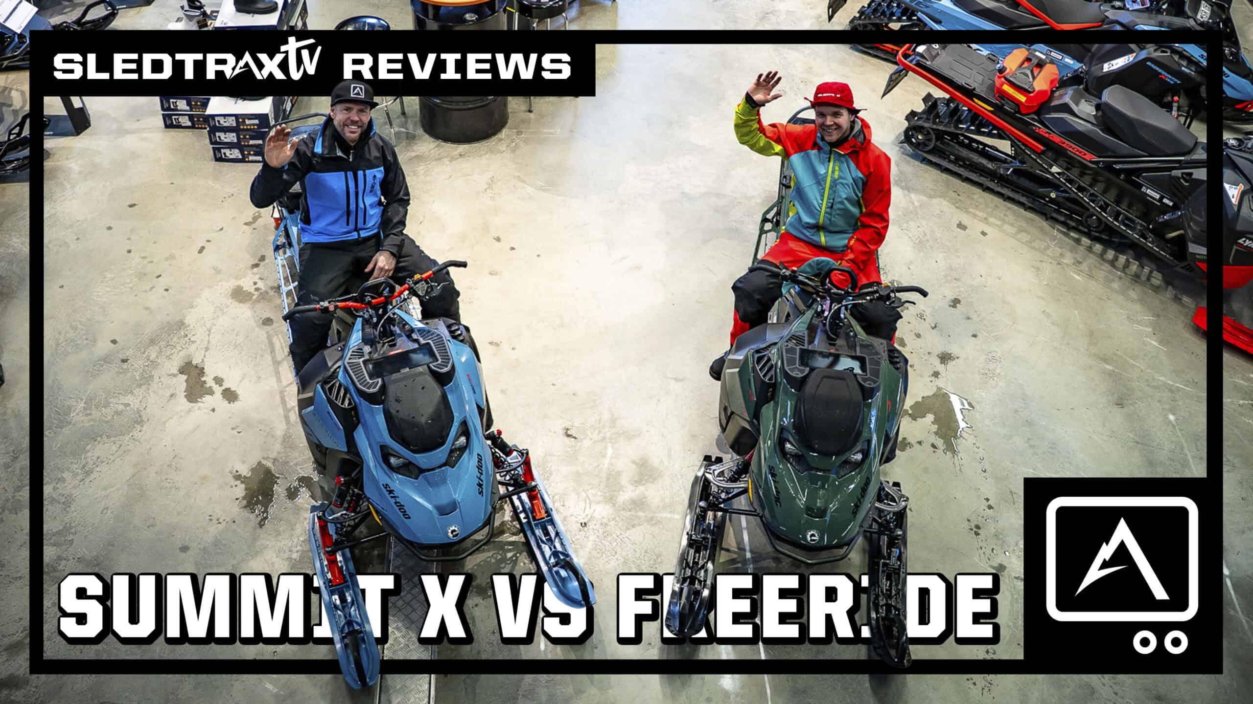 SKI-DOO SUMMIT X 154" TURBO R VS FREERIDE 146" TURBO R - Sledtrax